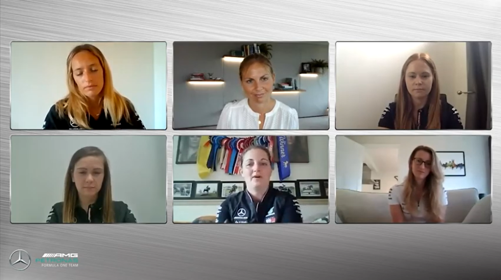 Mercedes AMG Petronas INWED channel video grab - International Women in ...